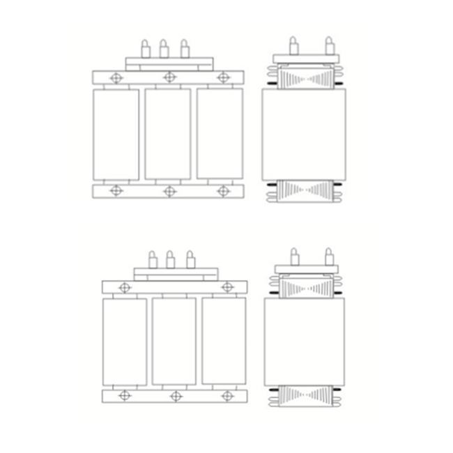80KVA Three Phase Transformer 380V / 220V , 3 Phase Shell Type Transformer