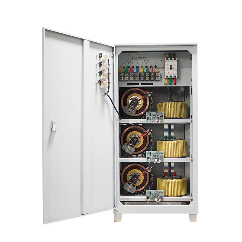 Automatic Voltage Regulator 75KVA Three Phase Servo Motor Type ...